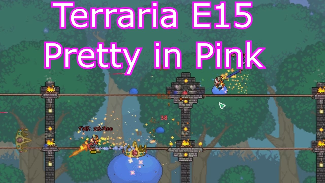 Terraria with Friends E15: Pretty in Pink - YouTube