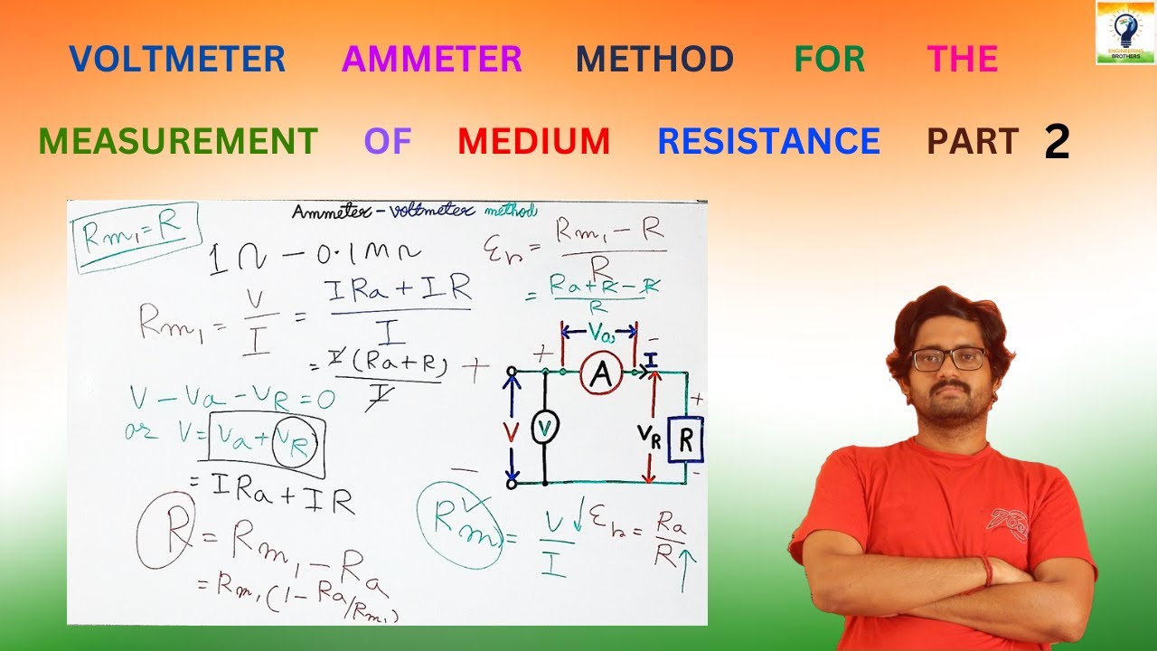 Voltmeter Ammeter method for the measurement of medium resistance part ...