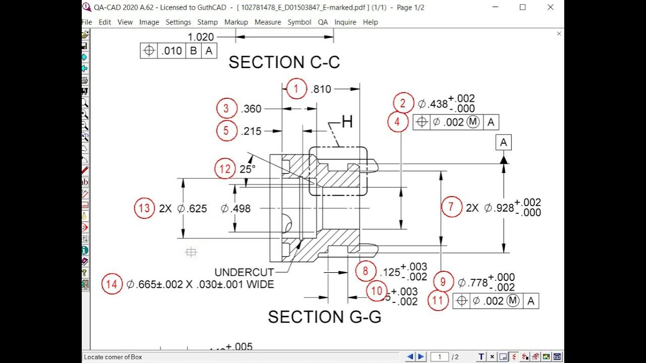 Auto Ballooning feature in QA-CAD (improved!) - YouTube