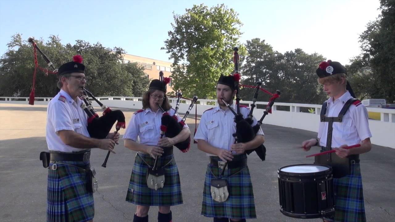 Caledonian Society of Baton Rouge Pipe Band - YouTube
