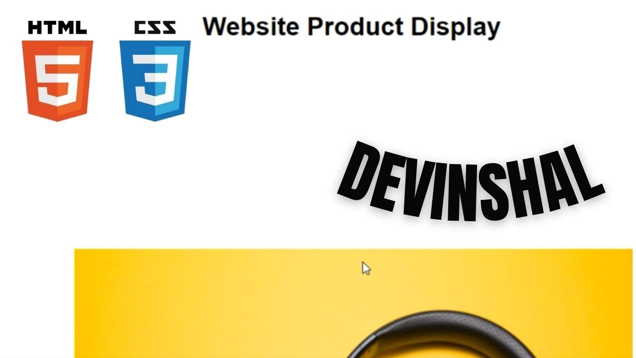 HOW TO BUILD A WEBPAGE PRODUCT DISPLAY IN HTML AND CSS FOR BEGINNERS ...