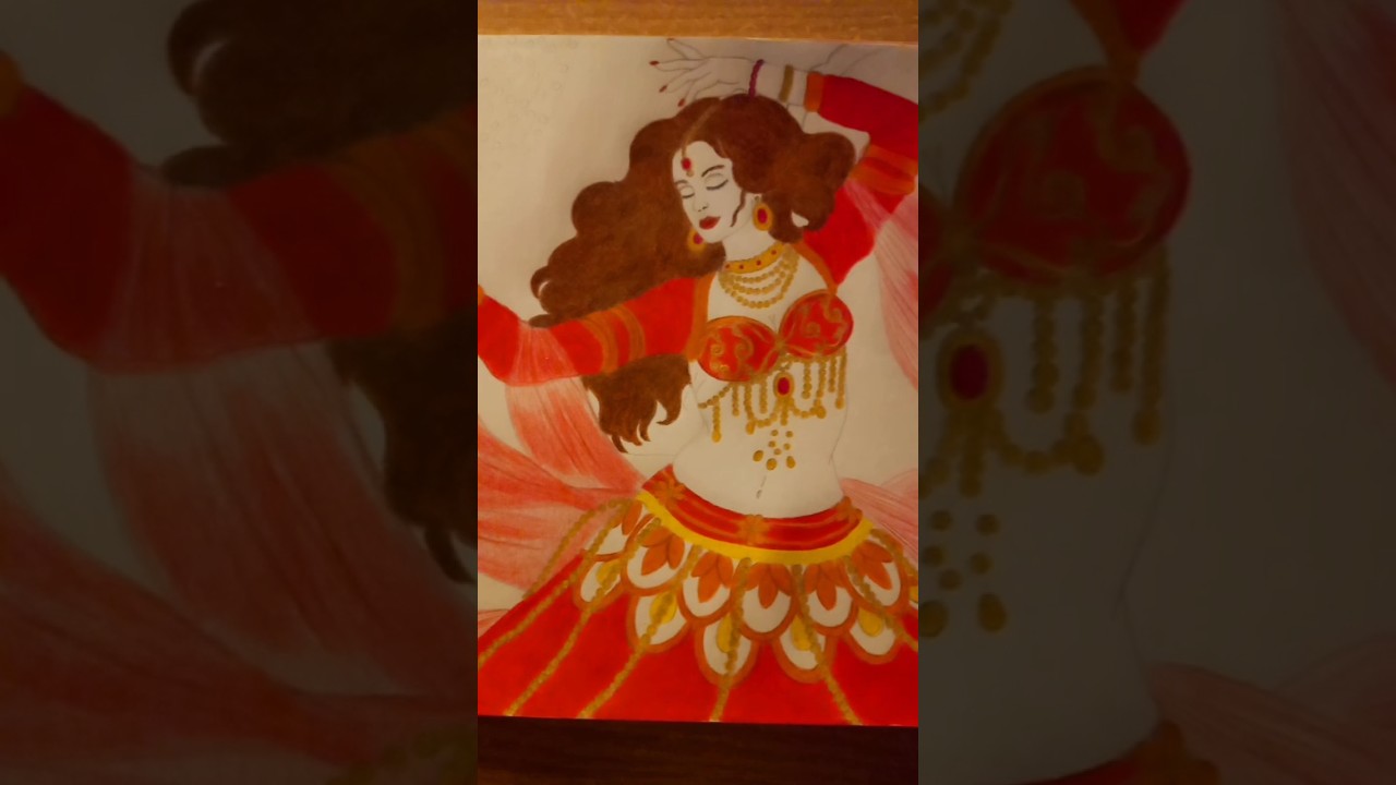 💃Scheherazade.Colored Pencils Drawing👩🏻‍🎨 #shorts #scheherazade #art # ...