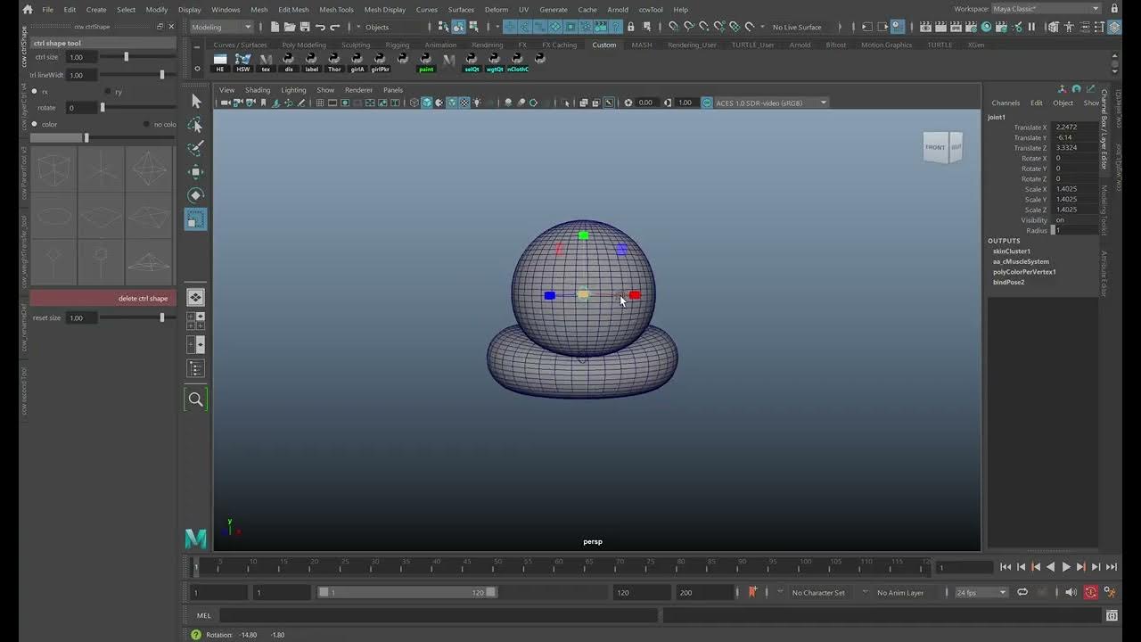 maya rig collision wip - YouTube