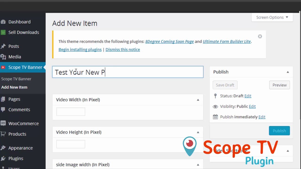 Scope TV Plugin - YouTube