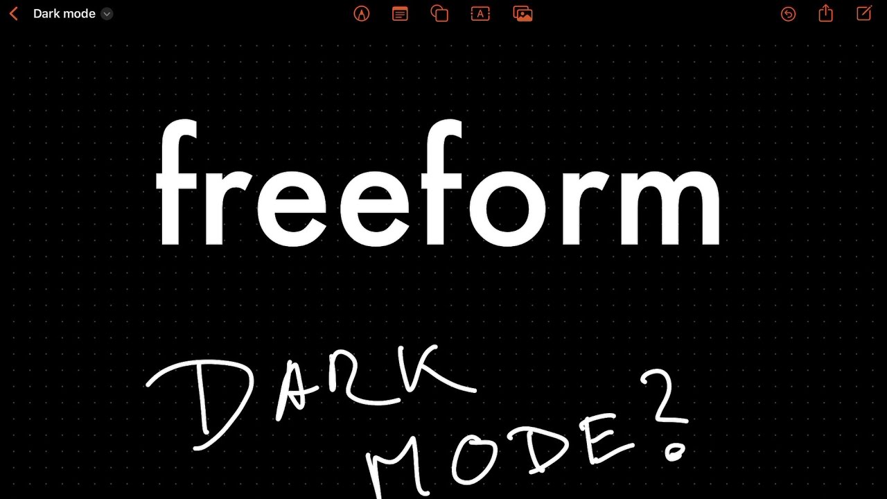 easy Apple Freeform DARK MODE hack on iPad (+shortcut) - YouTube