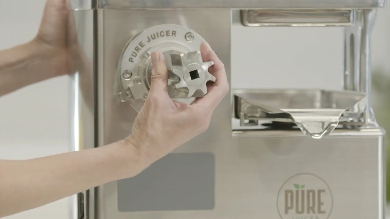 CUTTER INSTALLATION ON A PURE JUICER - HOW TO - YouTube