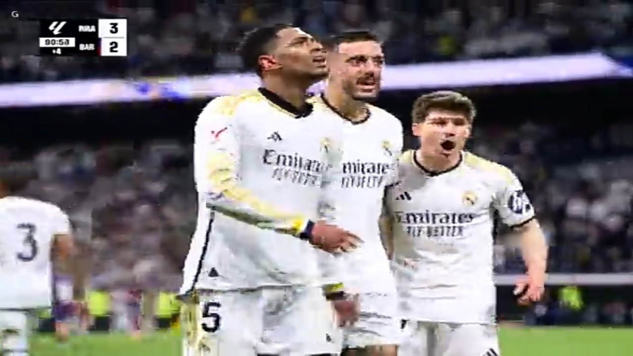 Jude Bellingham goal vs Barcelona | Real Madrid vs Barcelona 3-2 All ...