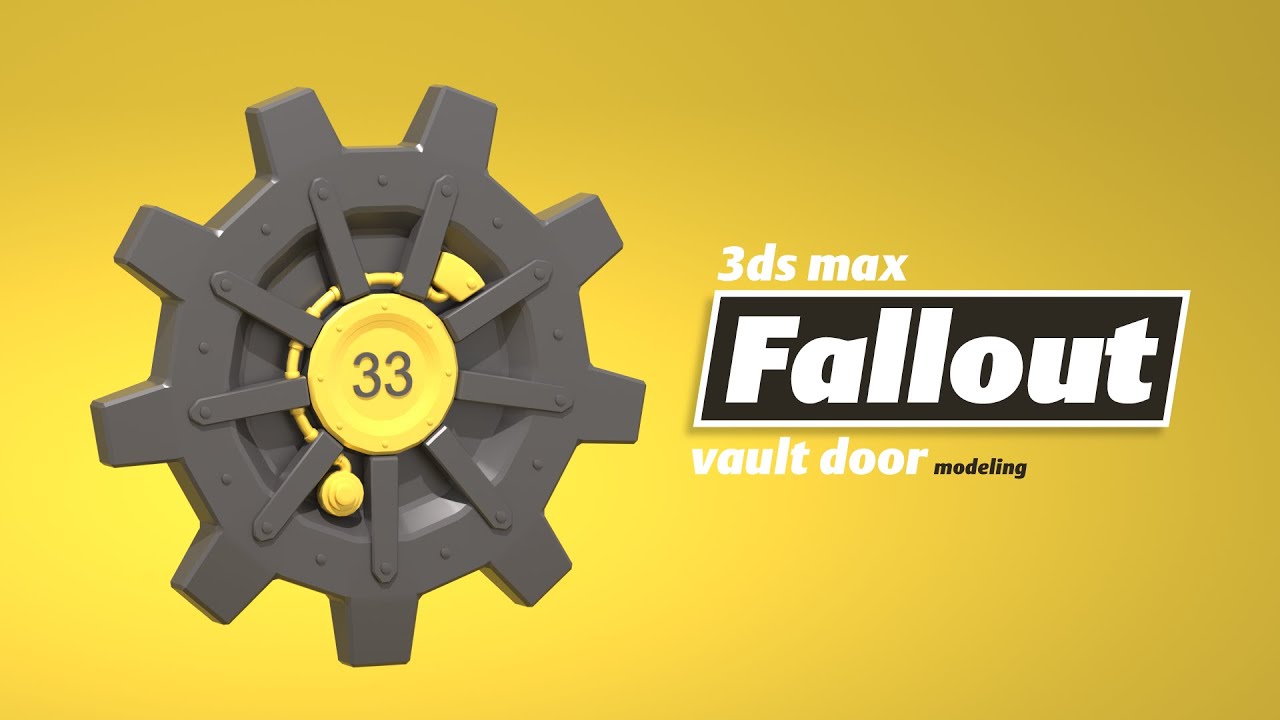 Fallout Vault Door Modeling | 3DS Max - YouTube