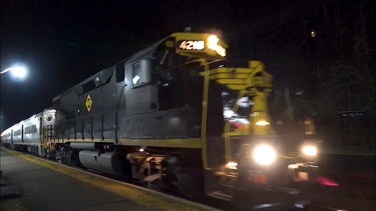Full HD 60FPS: NJ Transit Erie Heritage GP40PH-2B 4210 Leads Train 1881 ...