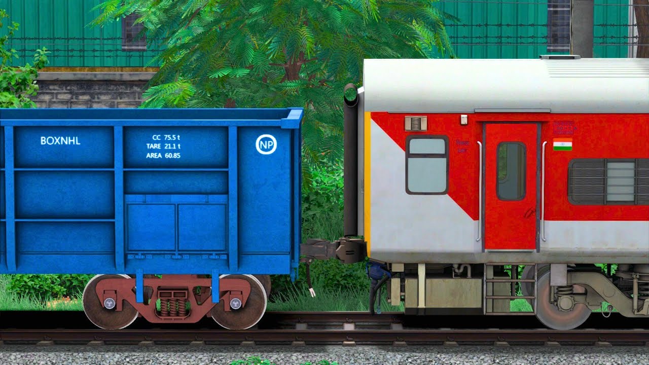 BCNA WAGON COUPLING LHB AC COACH | BUMPY RAILROAD | RAILWORKS | INDIAN ...