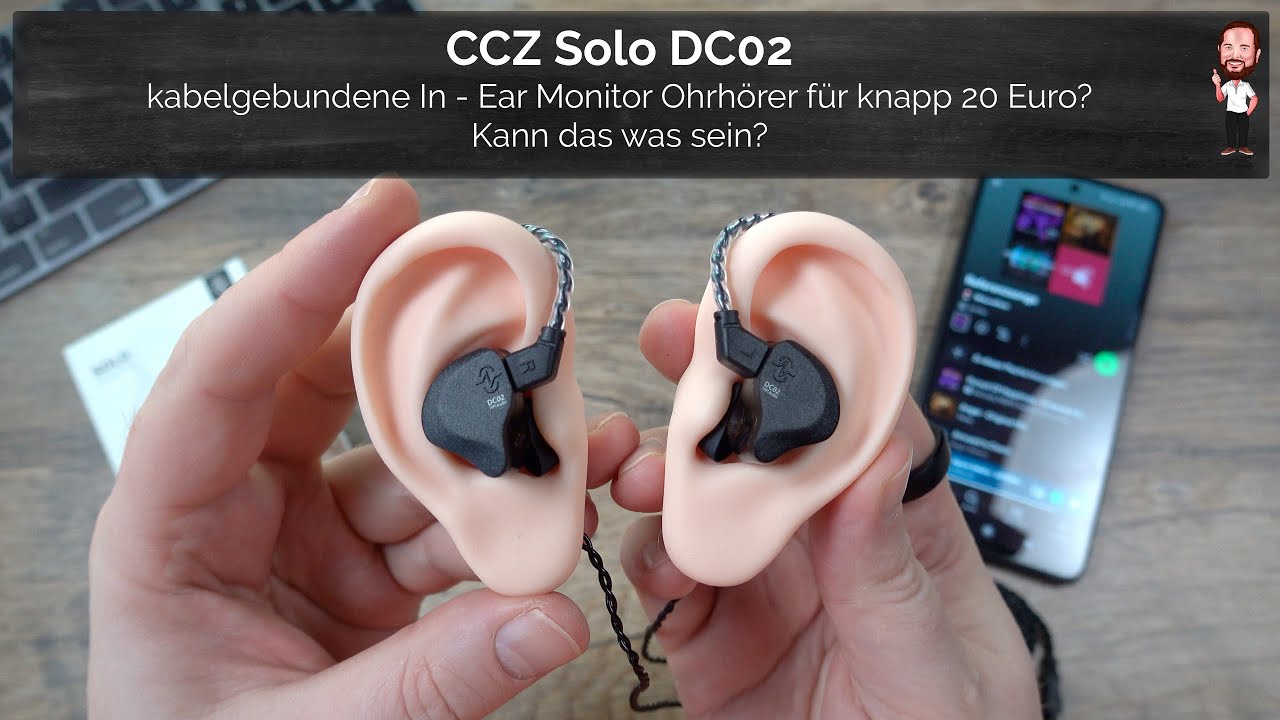 CCZ Solo DC02 | IEM - Ohrhörer / Kopfhörer mit 3,5 mm Klinke für knapp 20 € | Kann das was sein ...