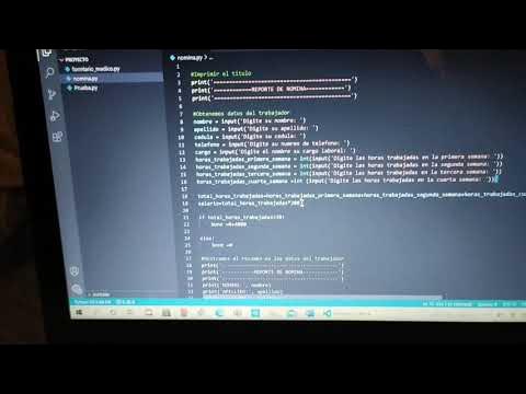 Reporte de nómina en Python - YouTube