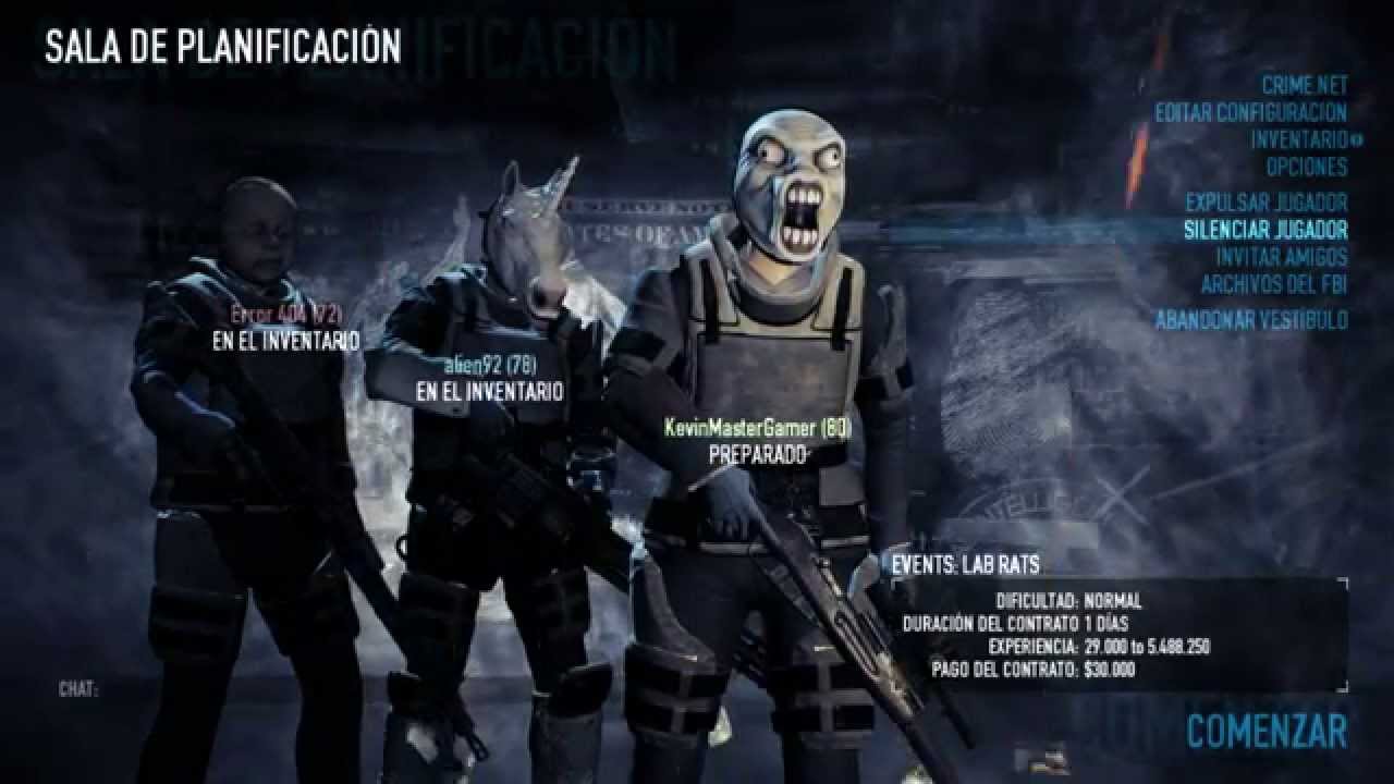 PayDay 2 | Evento de Halloween | Lab Rats - YouTube