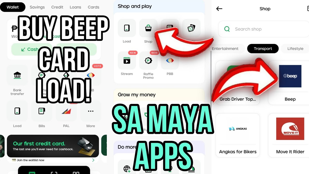 HOW TO BUY BEEP CARD LOAD USING MAYA APPS? - YouTube