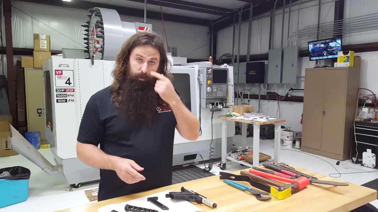 Brooks of Thompson Machine cleans the Isis22 Suppressor - YouTube