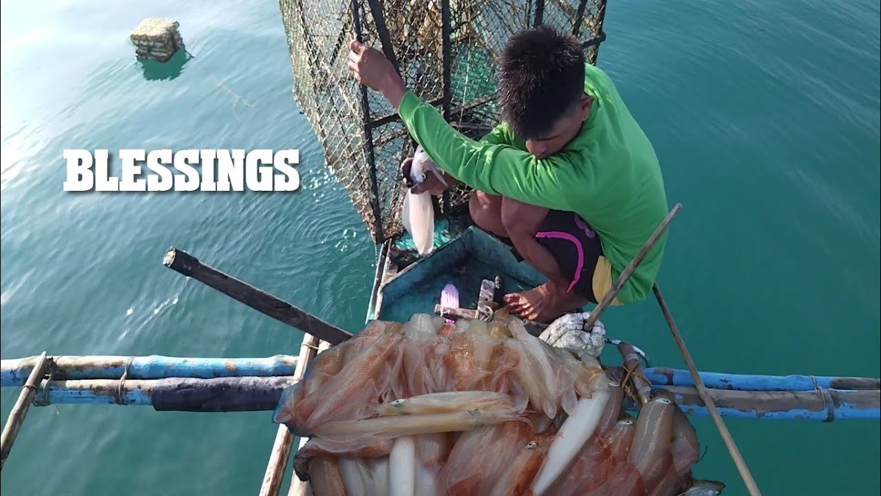 Salamat sa blessings Squid trap filipino traditional fishing varando tv ...