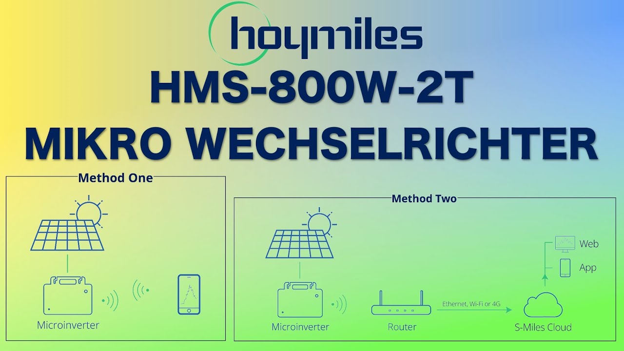 Der Neue In Der Stadt Hoymiles HMS 800W 2T YouTube
