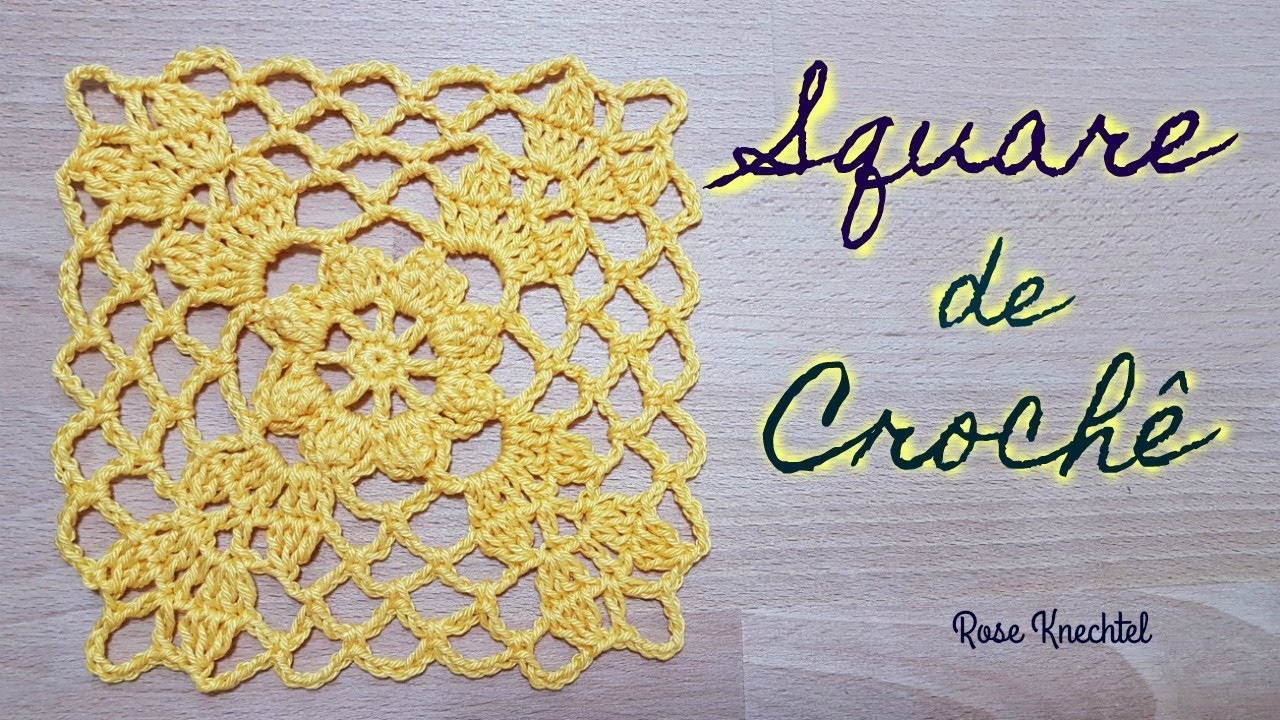 Square de Crochê 02 e União - YouTube