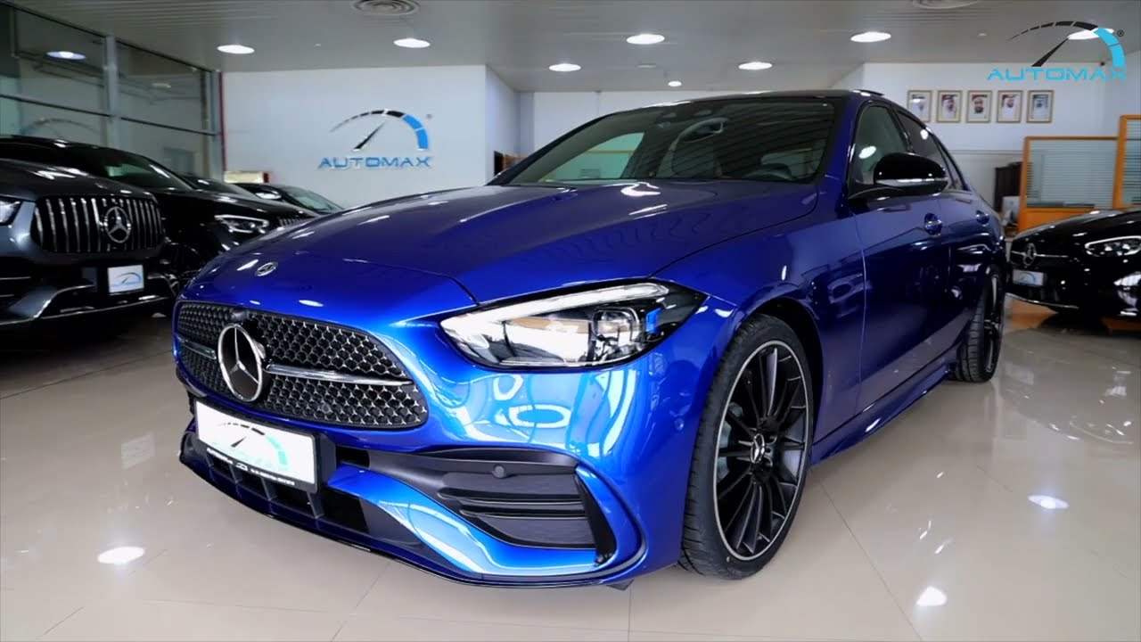 2022 Mercedes C200 AMG Blue - YouTube