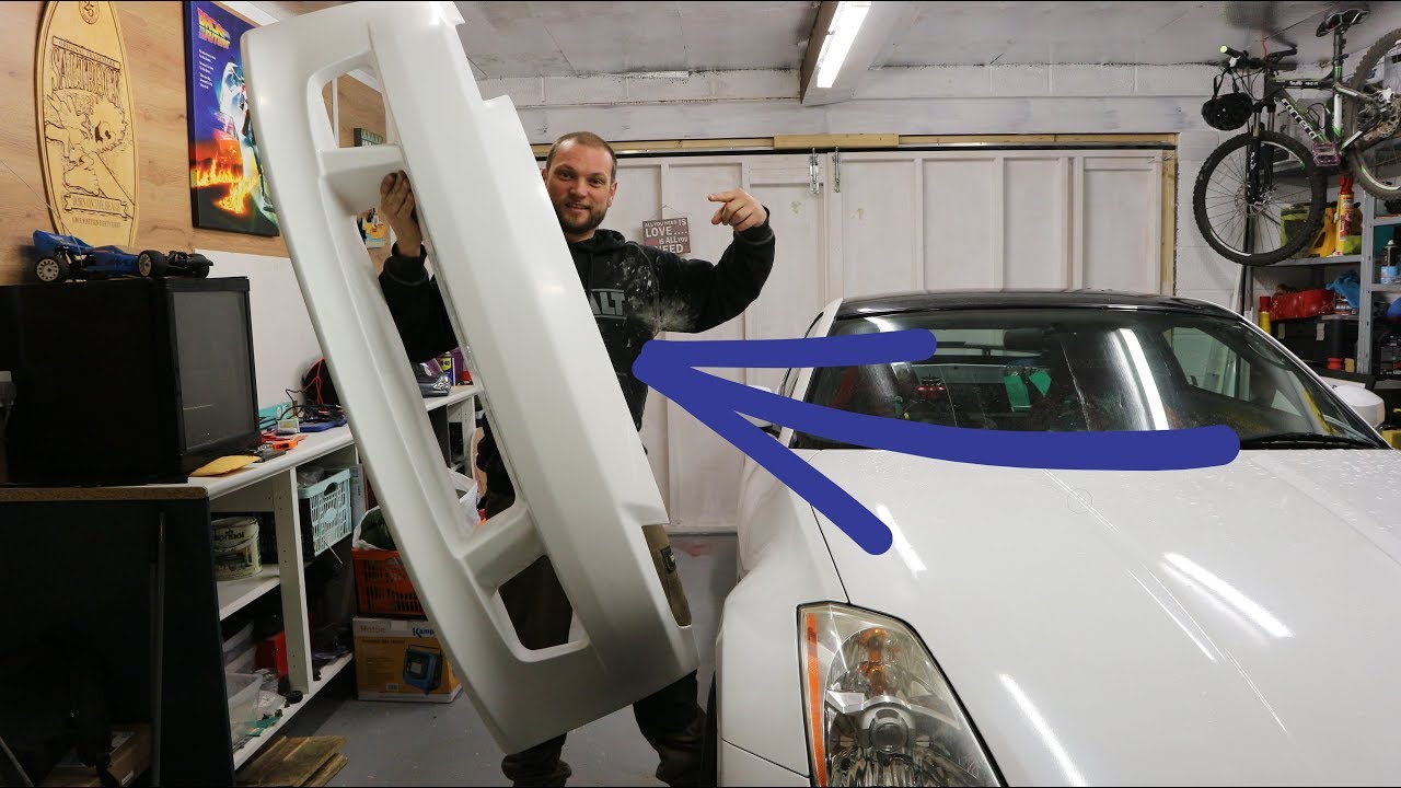 350z drift style bumper install - YouTube