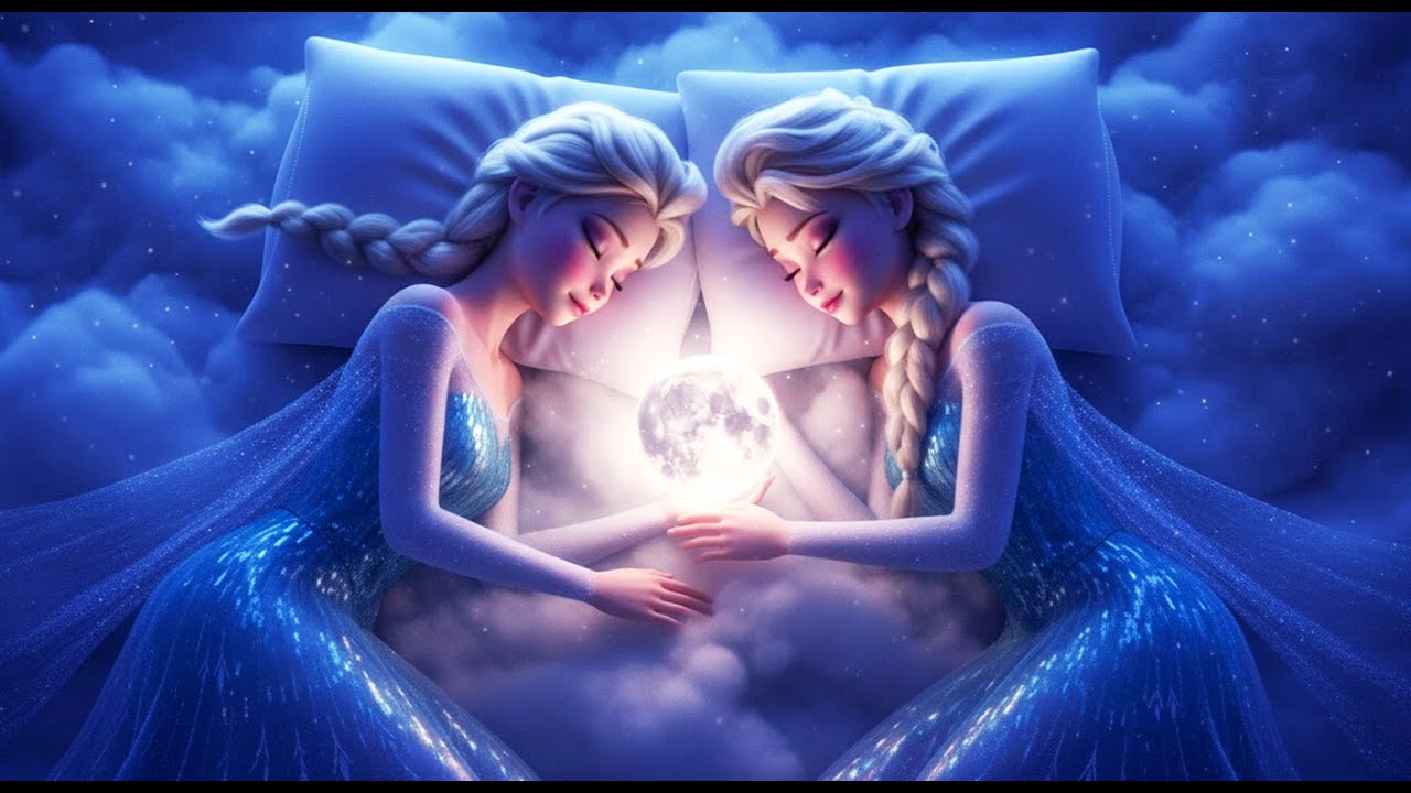 Winter Night Piano with Elsa ️ Soothing Music for Deep Sleep & Stress ...