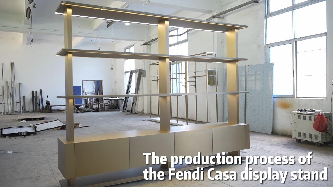 The production process of the Luxury store display - YouTube