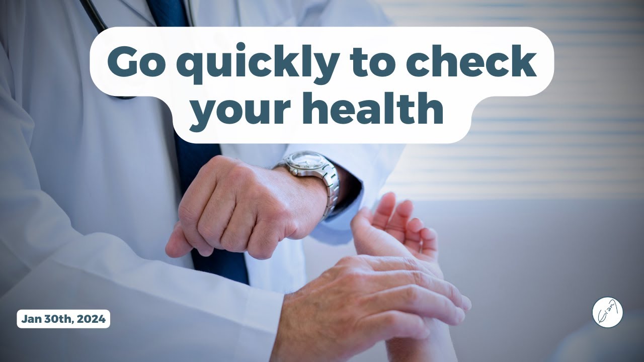 Go quickly to check your health - YouTube