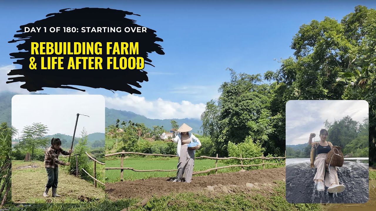 Day 1 of 180: Starting Over – Rebuilding Farm & Life After Flood - YouTube