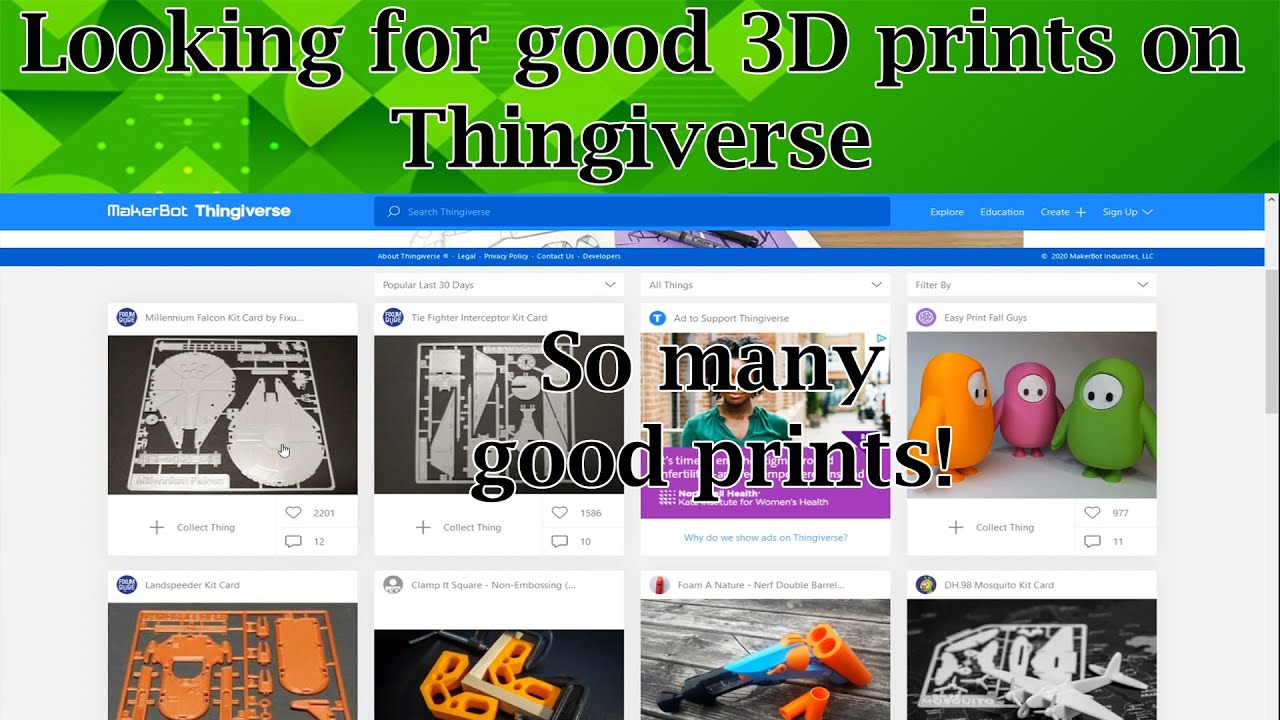 What to look for on the Thingiverse home page - YouTube