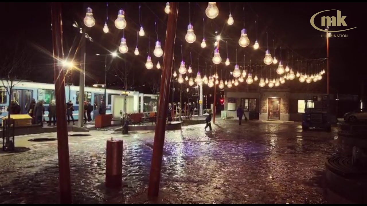 Giant Edison Bulbs Light Up Oslo | MK Illumination - YouTube