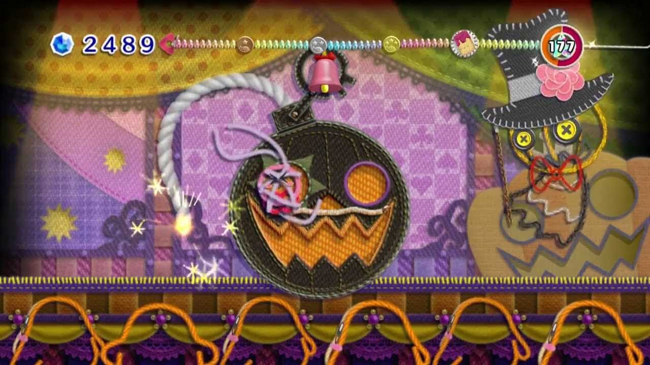 Boss: Squashini | Kirby's Epic Yarn Walkthrough "20/51" (No Commentary ...