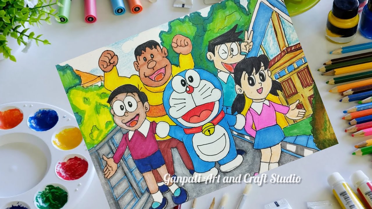 How to Draw Doraemon and Friends | Doraemon Drawing | Part 2 #doraemon ...