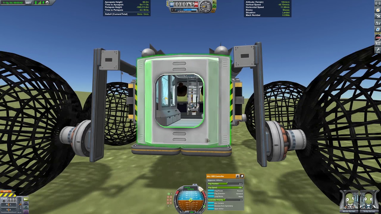 Kerbal Space Program | Advanced Rover with Rotor Wheels and SKID! - YouTube