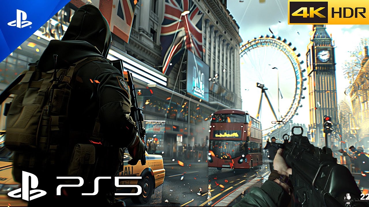 (PS5) LONDON ATTACK | IMMERSIVE Realistic Ultra Graphics Gameplay [4K ...