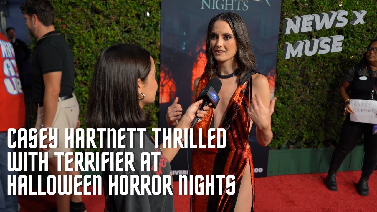 Casey Hartnett Thrilled with Terrifier at Halloween Horror Nights - YouTube