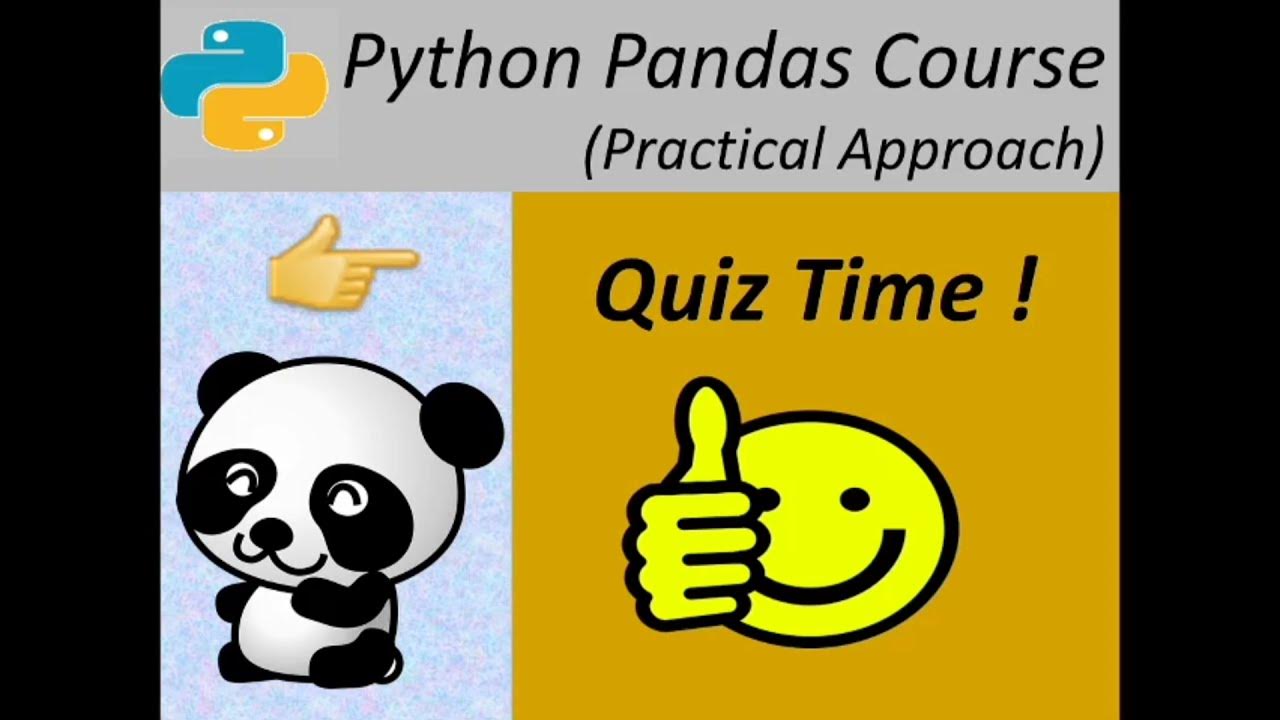 Python Pandas Coursequiz1 Youtube