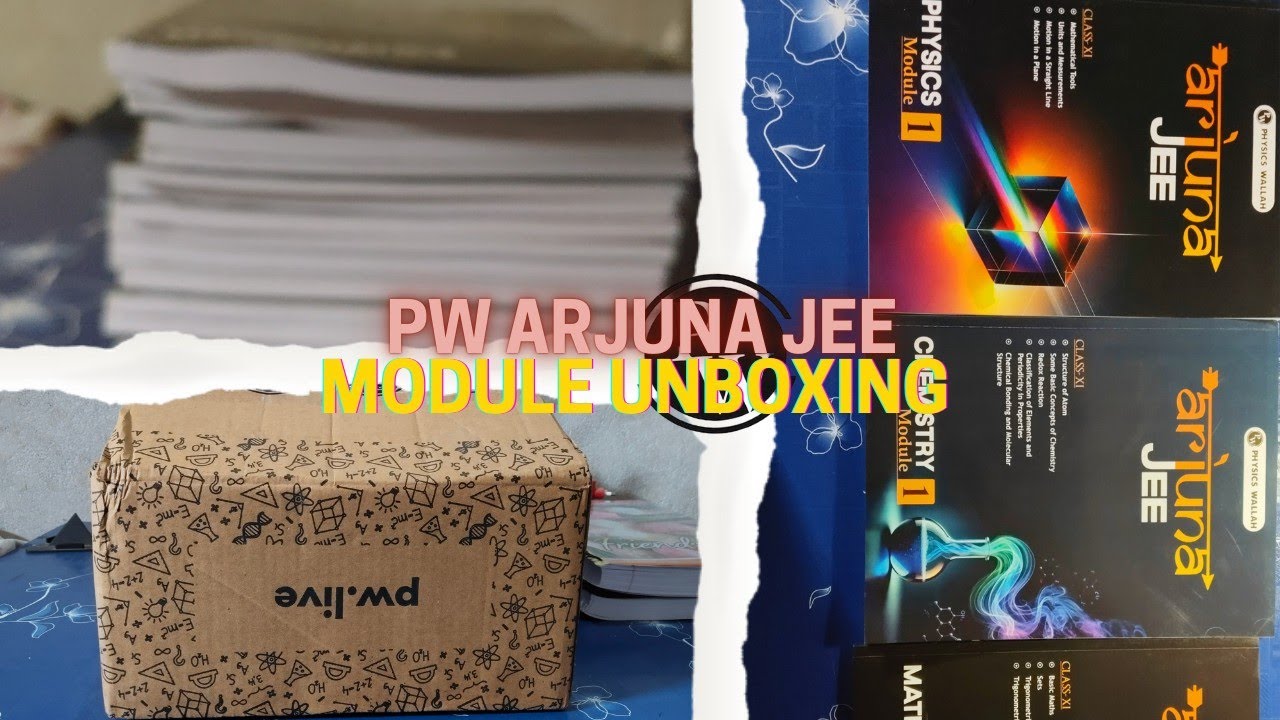 PW ARJUNA JEE Module Unboxing | Complete Overview📚 - YouTube