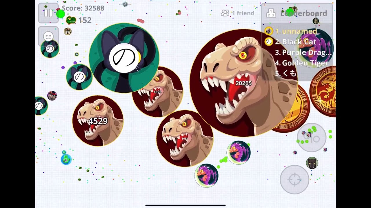 【Agar.io Mobile】Duo Server Takeover with Nonku - YouTube