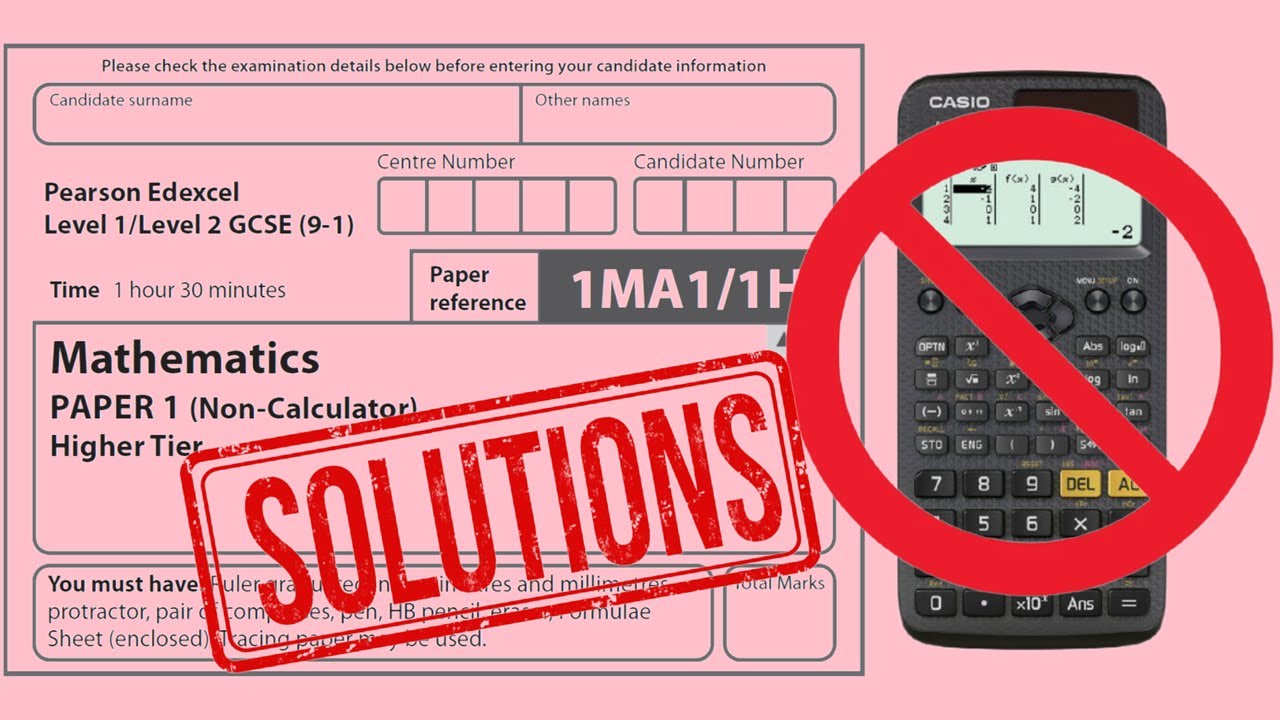 Edexcel GCSE Maths 1MA1 Higher June 2022 Paper 1 YouTube edexcel-gcse-maths-1ma1-higher-june-2022-paper-1-youtube