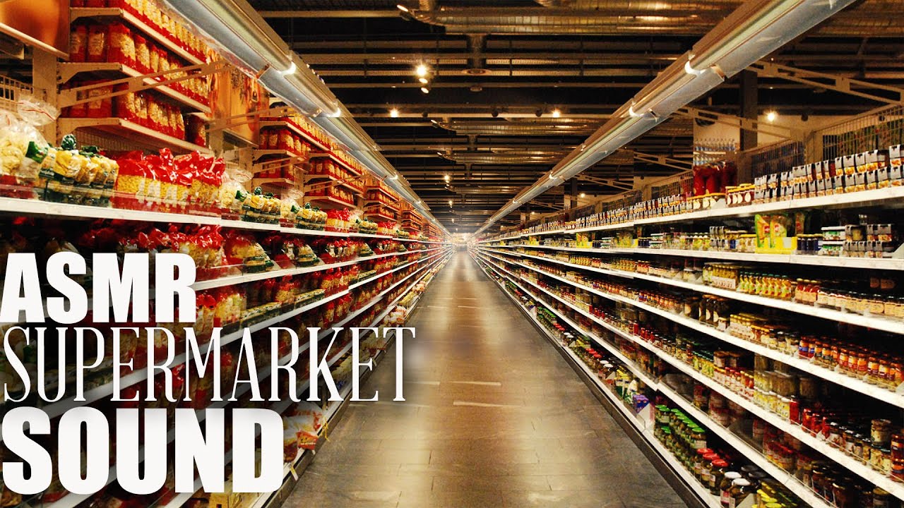 Europe Supermarket Sound Effects ASMR, STUDY & Enjoy Ambient noise ...