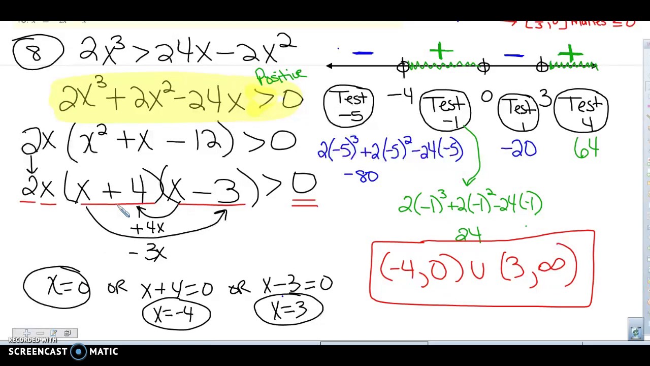 MAC1105 Section 1-9 Polynomial and Rational Inequalities - YouTube