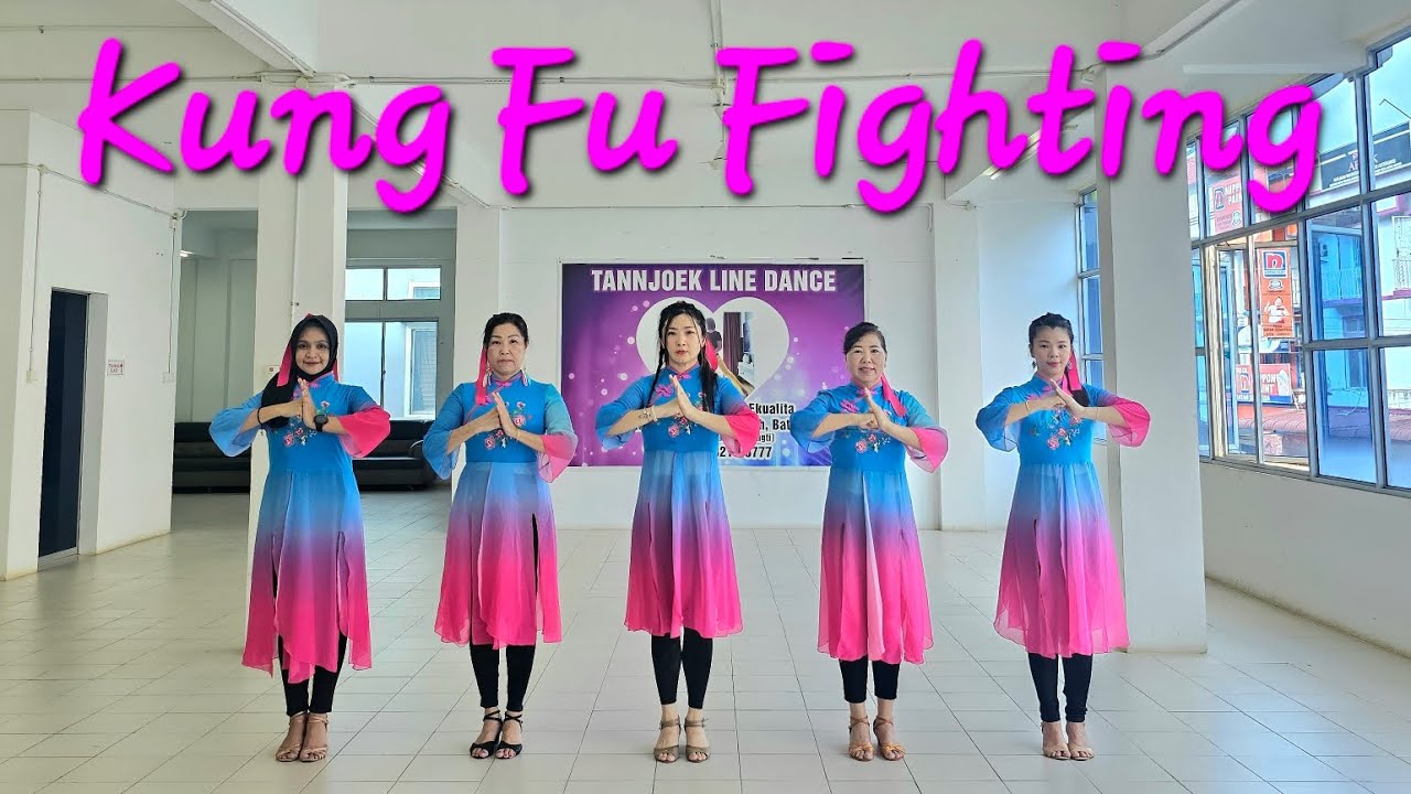 Kung Fu Fighting Line Dance - Improver Level - YouTube