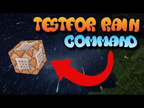 Minecraft Command Block Detect Rain Tutorial Bedrock Edition (Xbox One/Mcpe/Windows10)