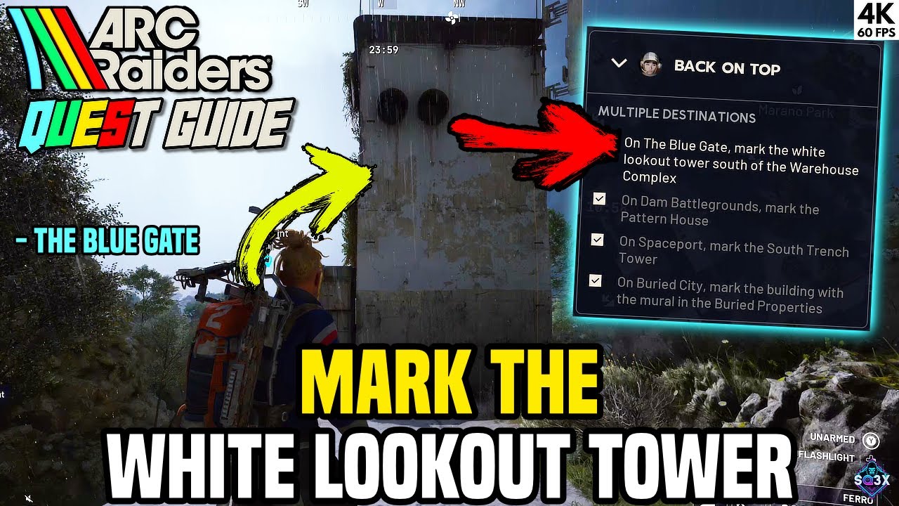 Mark the WHITE LOOKOUT TOWER South of the Warehouse Complex - ARC ...