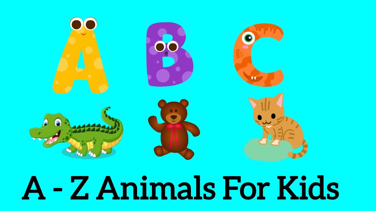 ABC Animals for Kids 🐶🐯🐠 | Learn Alphabet with Animal Names | FunTime ...