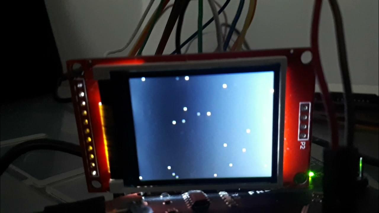 arduino | 160x128 TFT screen | boids | bird flocking simulation - YouTube