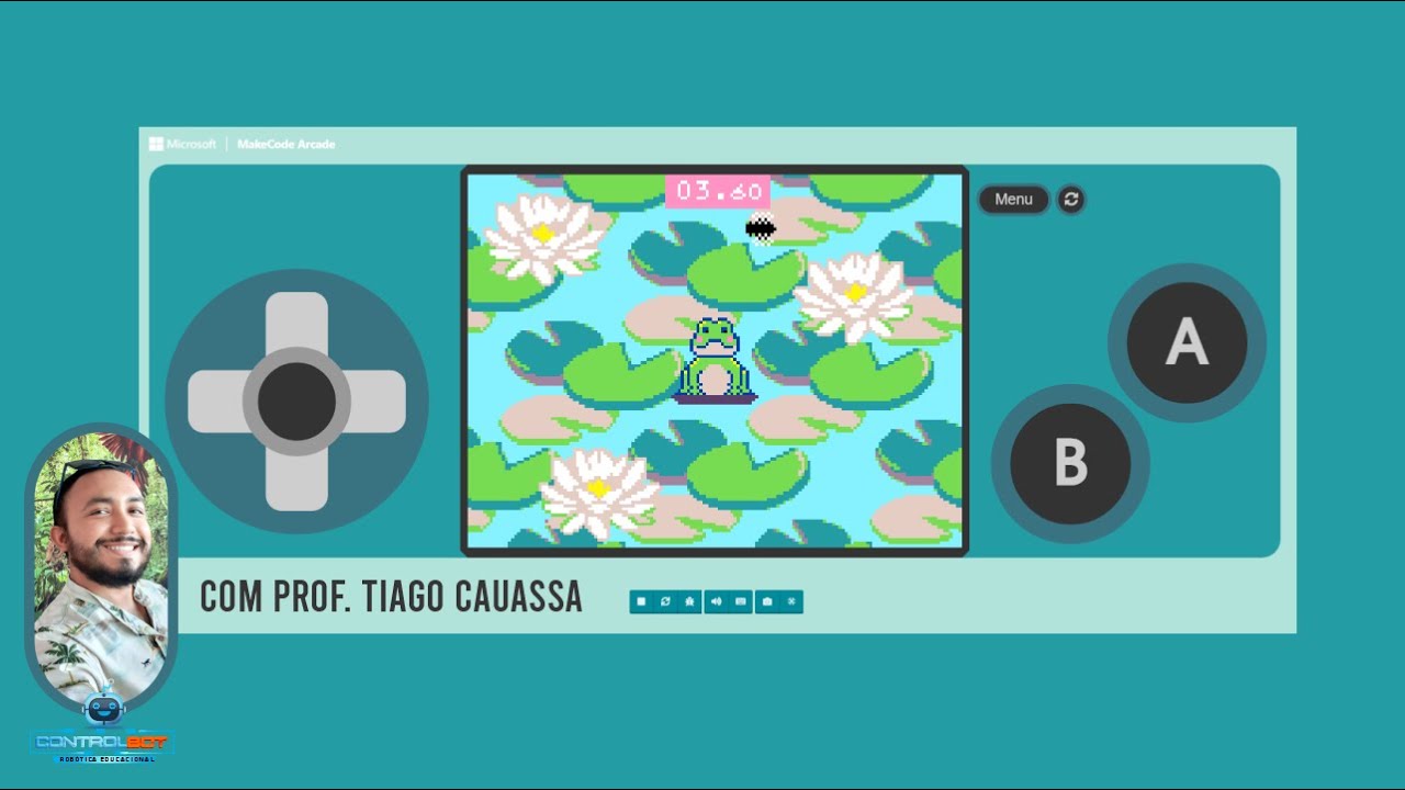 Makecode Arcade - Time Flies, o jogo do sapo e da mosca. - YouTube