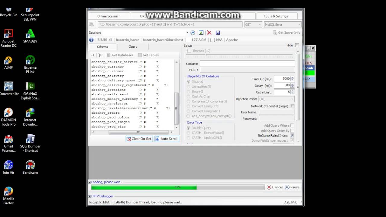 cara menggunakan aplikasi sqli dumper - YouTube