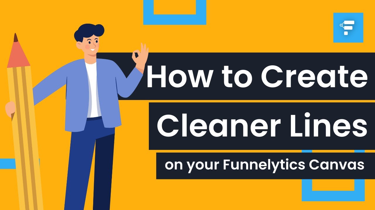 How to create cleaner lines on your Funnelytics Canvas - YouTube