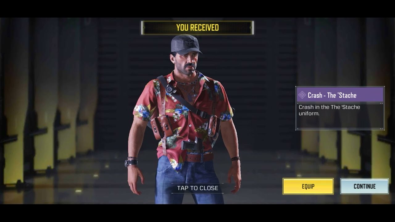 Free "Crash - The 'Stache" Character - Call of Duty Mobile - YouTube